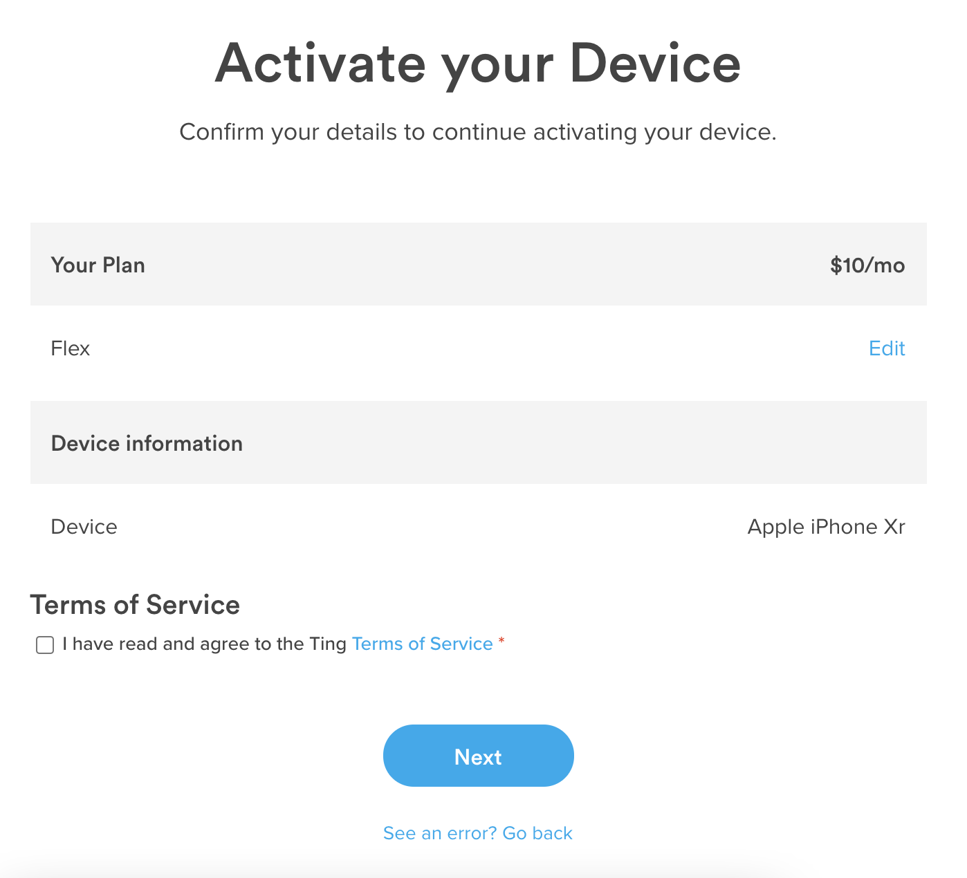 Activating with a new Ting number – Ting Mobile Help Center